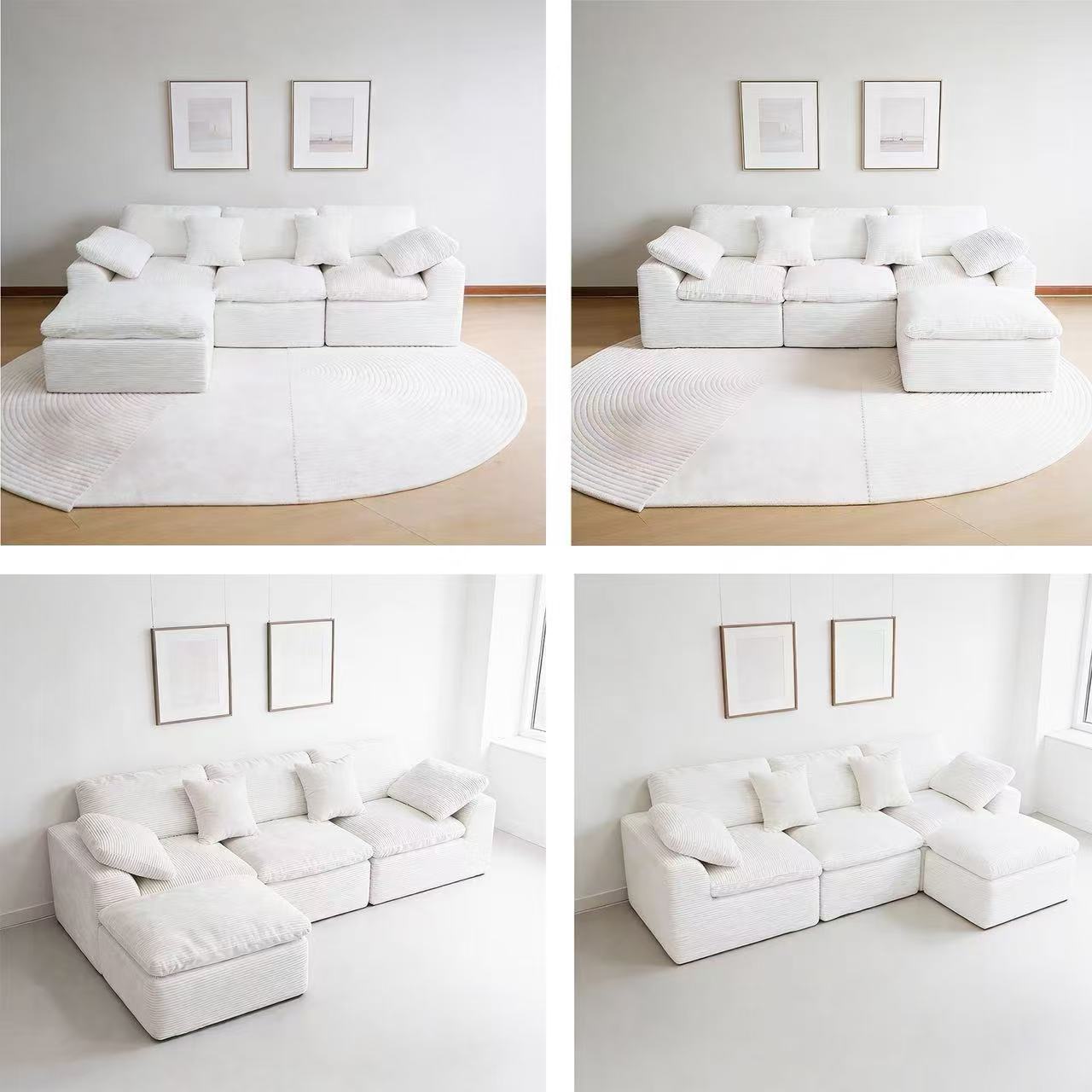 100" Compressed Modular secctional Sofa, Sofa bed/Couch, Memory Foam ...